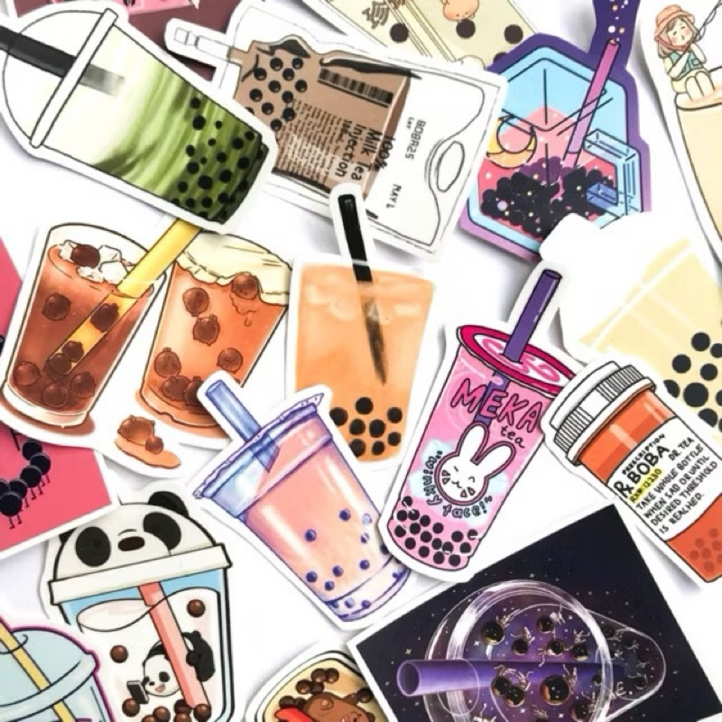 Jual Boba Sticker Pack A5 (20pcs) | Shopee Indonesia