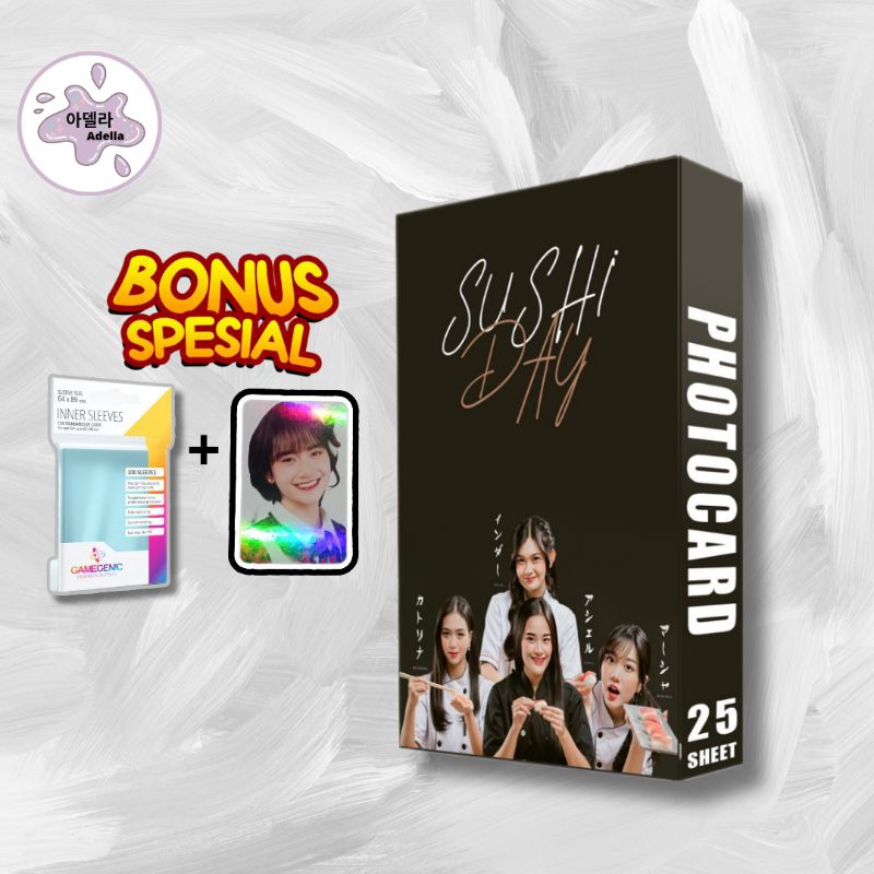 Jual Photocard Jkt48 Sushi Day Premium - 2 Sisi - 1 Pack isi 25Pcs | Shopee Indonesia
