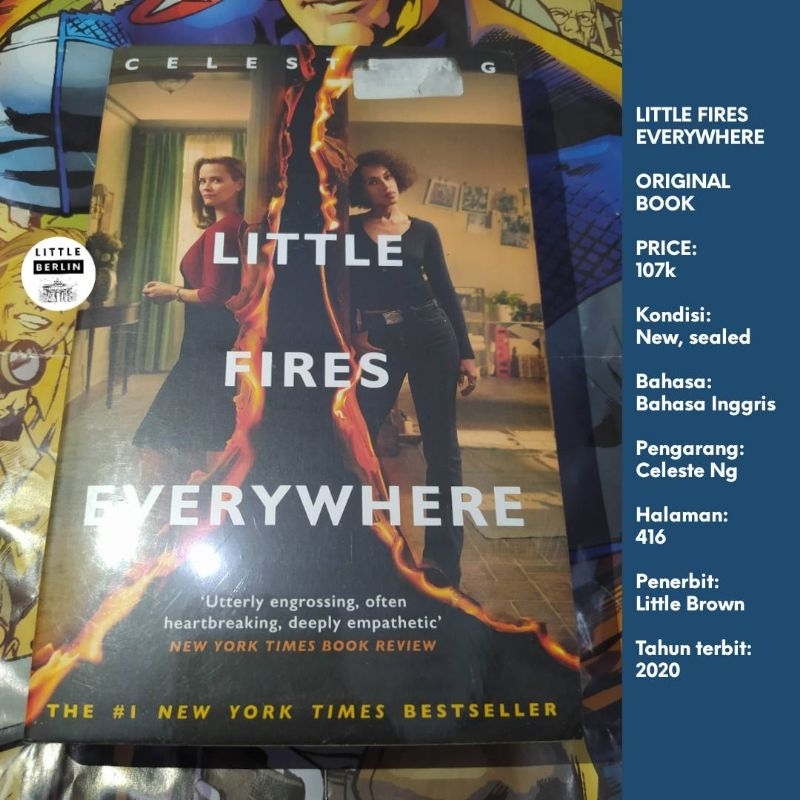 Jual ORIGINAL Novel Celeste Ng LITTLE FIRES EVERYWHERE English ...