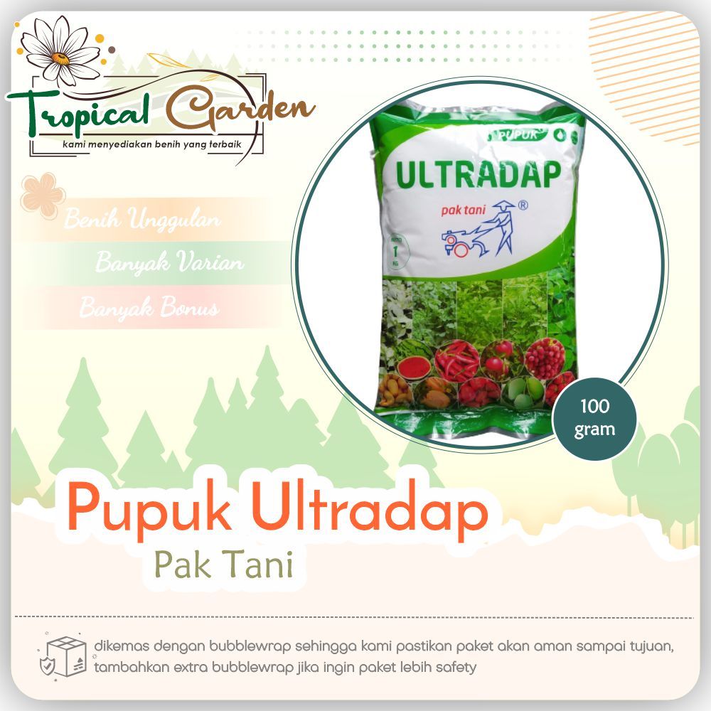 Jual Tropical Garden Pupuk Ultradap Pak Tani Kemasan Plastik Repack 100 ...