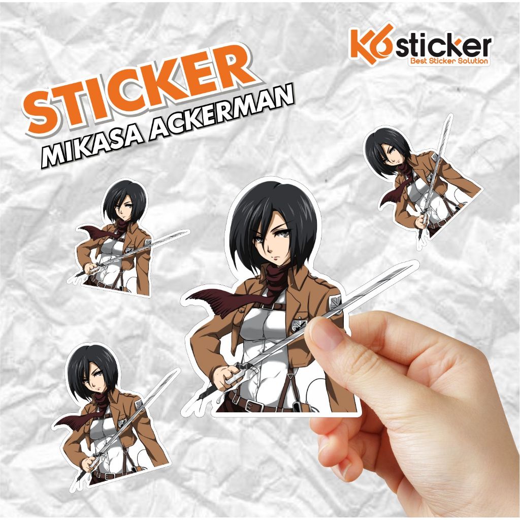 Jual Stiker Sticker Mikasa Ackerman Case Phone Logo Brand Band ...