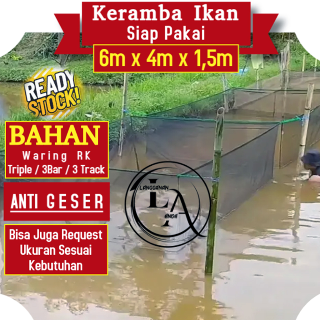 Jual Jaring Keramba Ikan Siap Pakai Bahan Kasa dan Waring Anti Geser ...