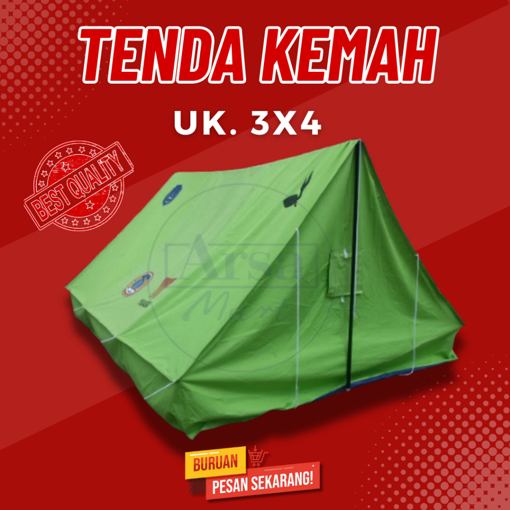 Jual TENDA KEMAH UKURAN 3X4M TENDA REGU TENDA CAMPING PRAMUKA SERBAGUNA ...