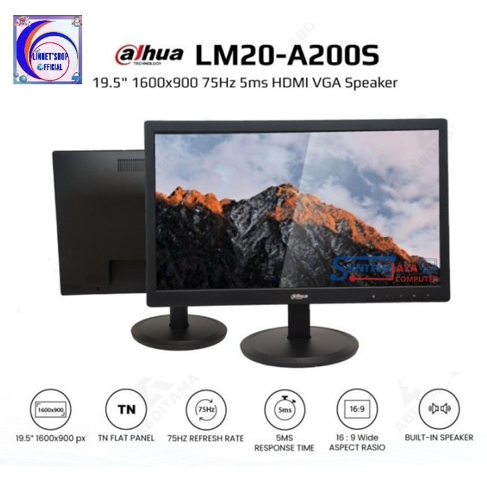 Jual Monitor DHI-LM20-A200S LED 20 Inch PC CCTV_LN | Shopee Indonesia