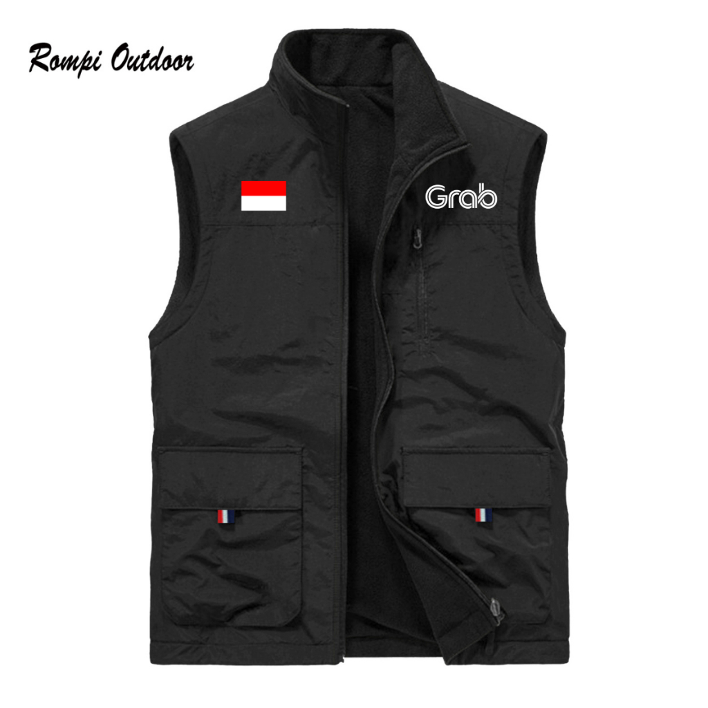 Jual terbaru..!! Rompi custem pria grab termuran original /Rompi ...