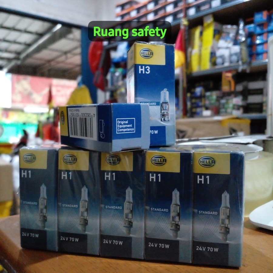 Jual Bohlam Lampu Halogen Hella H1 / H3 24V 70W | Shopee Indonesia