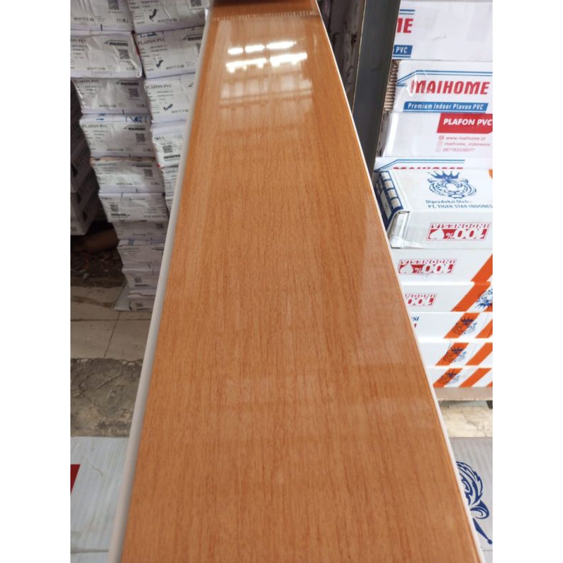 Jual Plafon pvc motif serat kayu maihome wb015 | Shopee Indonesia
