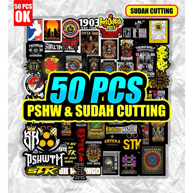 Jual Stiker PSHW isi 50pcs sudah cutting anti air | Shopee Indonesia