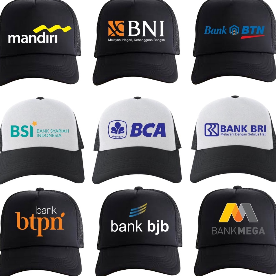Jual Importir Resmi TOPI JARING TRUCKER HAT BRI BCA BTN BNI MANDIRI ...