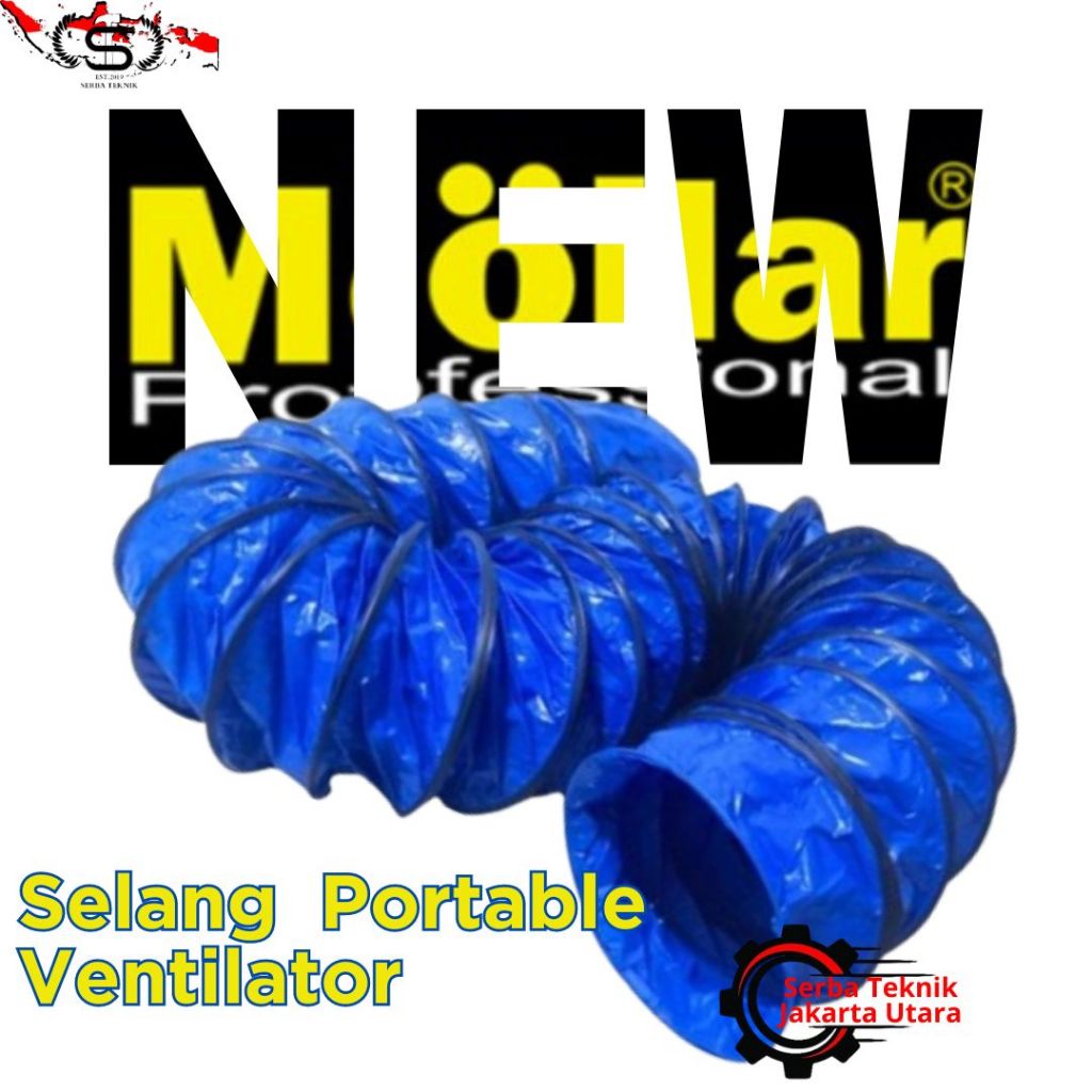 Jual Selang Portable Ventilator 10 inch/12 inch 5 meter Flexible Duct ...