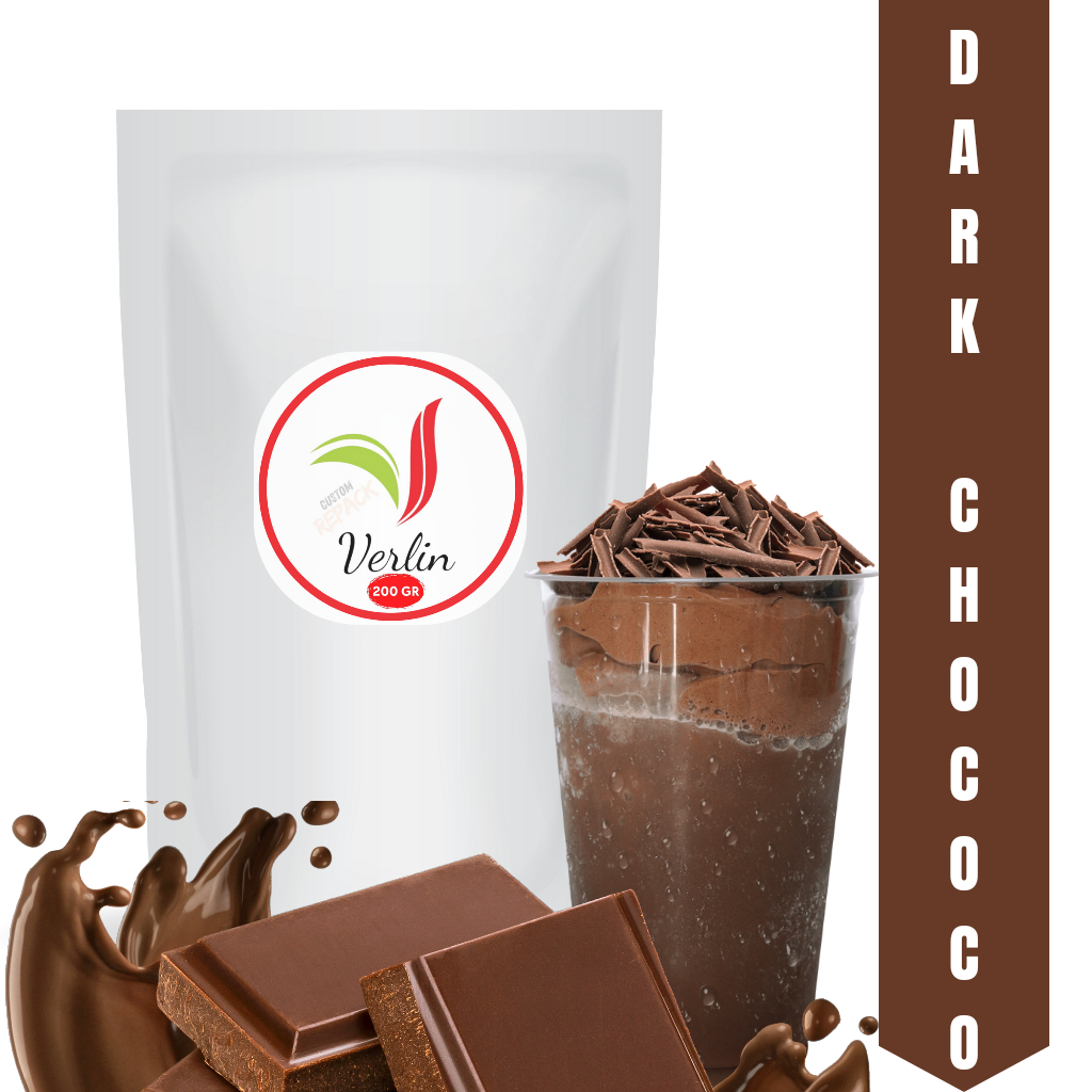 Jual Powder Verlin Dark Choco Kemasan Repack 200Gr | Shopee Indonesia