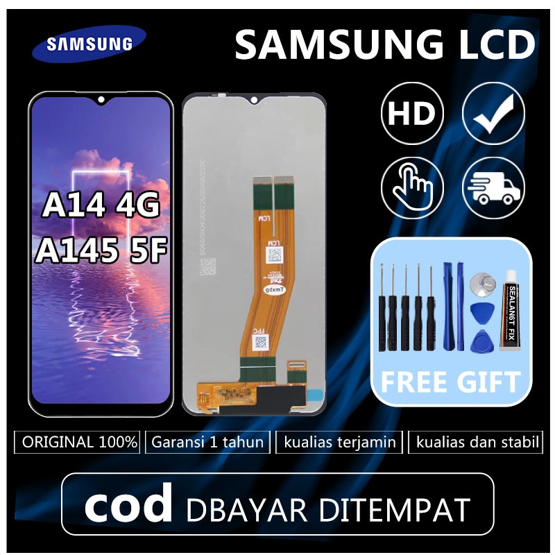 Jual 100% ORIGINAL ( ORIGINAL ) LCD SAMSUNG A14 4G - A145F ...