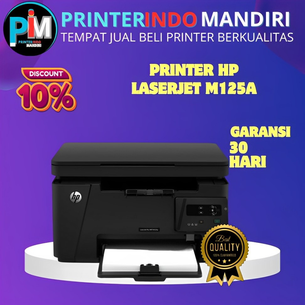 Jual Printer Hp Laserjet Pro M125a MFP Second siap pakai murah printer ...