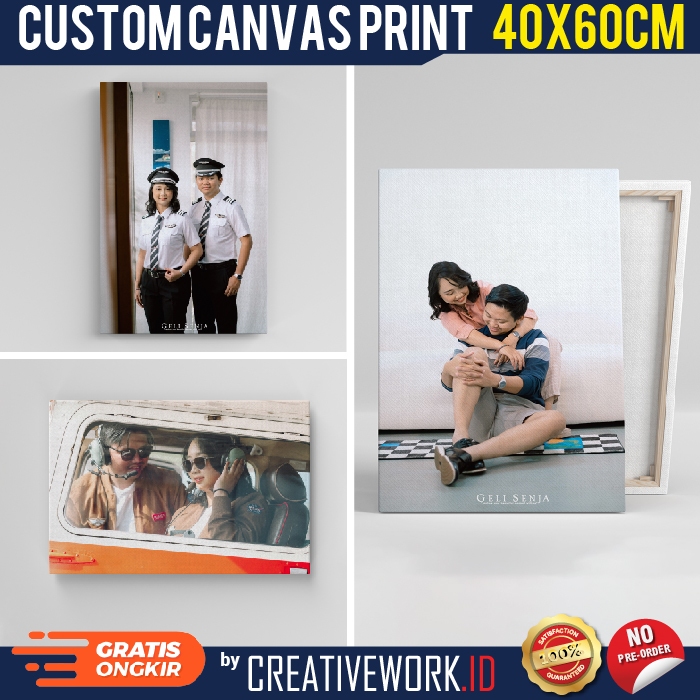 Jual Cetak Foto Kanvas / Canvas Photo Print + spanram Rangka Kayu ...