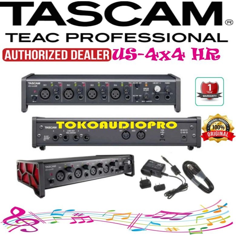 Jual Tascam US4x4HR High-Resolution USB Audio Interface US-4x4Hr ...