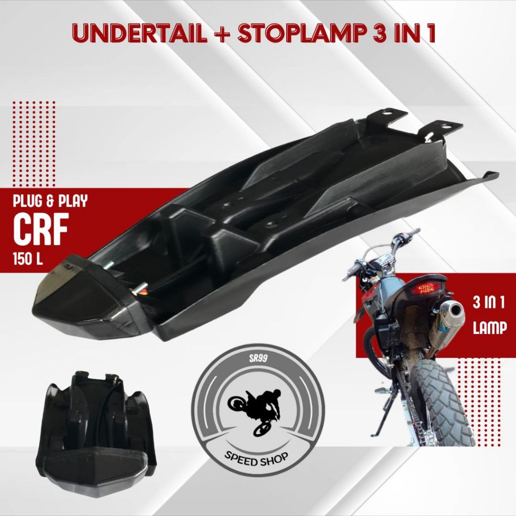 Jual UNDERTAIL CRF 150 L SPAKBOR BELAKANG KOLONG TANPA BUNTUT SPORTY 3 IN 1 HONDA CRF 150 L ...