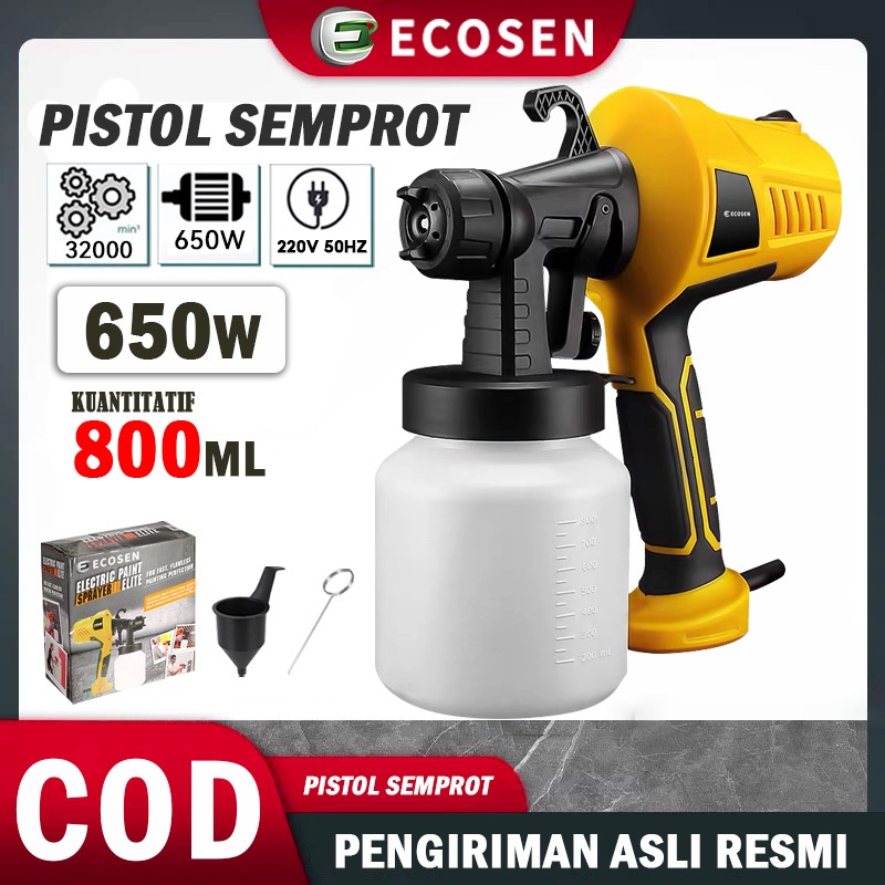 Jual ECOSEN 800ML Alat Cat Semprot Listrik 650W Alat Semprotan Cat ...