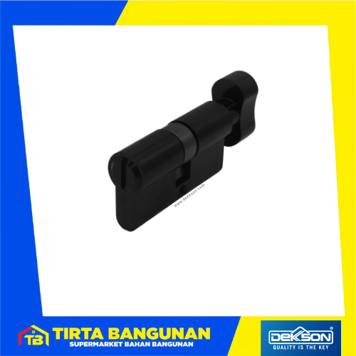 Jual DEKKSON CYLINDER CYL BK DL 60 MM MATT BLACK SILINDER KUNCI WC | Shopee Indonesia