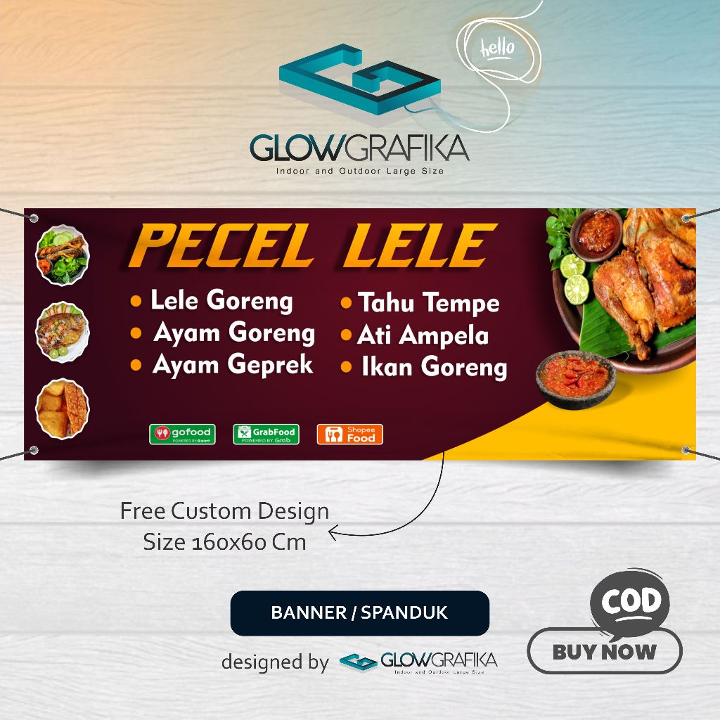 Jual Cetak Spanduk Banner Pecel Lele Model D | Shopee Indonesia