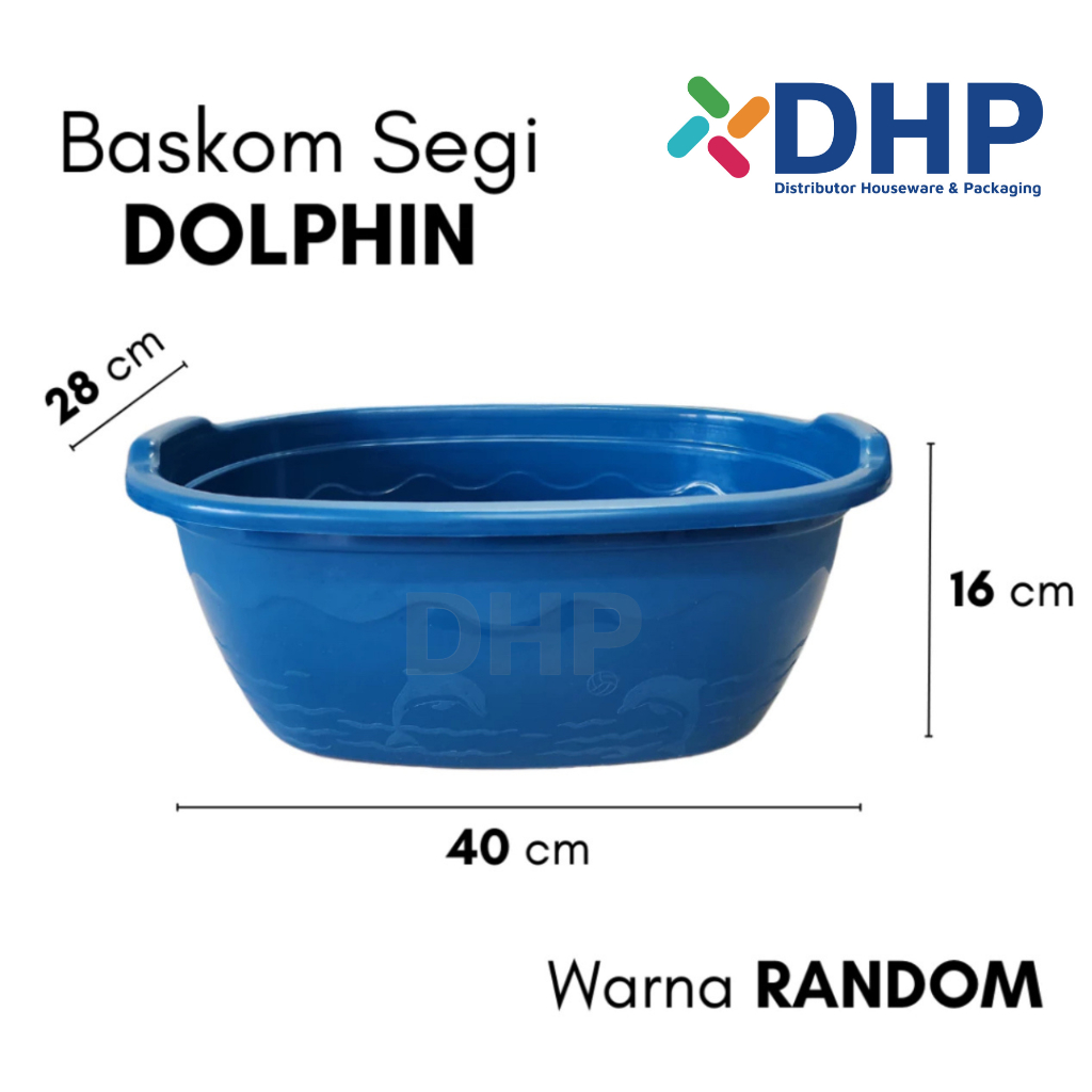 Jual Baskom DOLPHIN Oval Baskom Segi Mewah Mengkilap Warna Warni Besar Tebal Viral Wadah Plastik ...