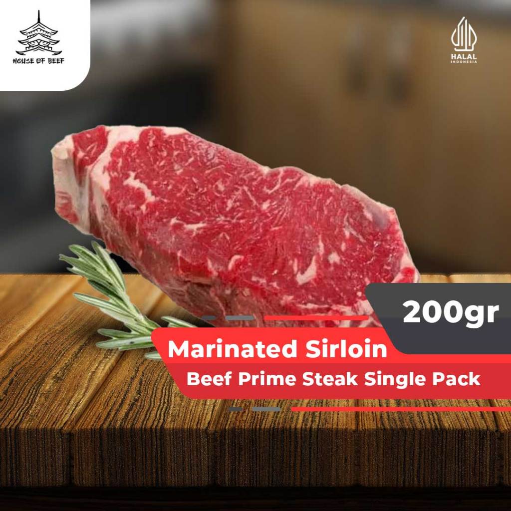 Jual Marinated Sirloin Striploin Australian Prime Beef Steak single ...