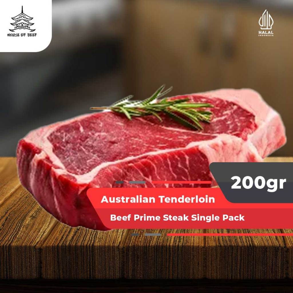 Jual AUS Beef Tenderloin Steak Bagian Has Dalam Sapi Premium 200gr ...