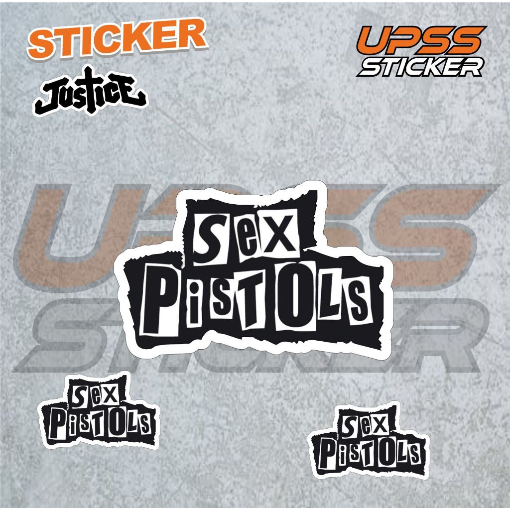 Jual Stiker Sticker Sex Pistol Case Phone Logo Brand Band Aesthetic
