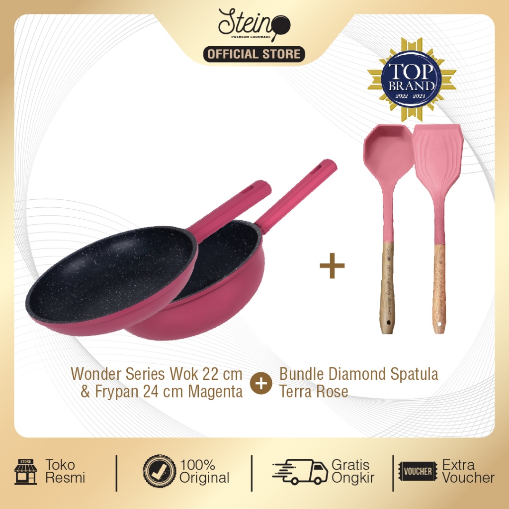 Jual STEIN Wonder Compact Series Wajan Panci Set (Wok 22cm dan Fry 24cm ...
