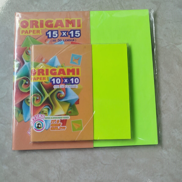 Jual Origami Kertas / Kertas Origami Lipat Asturo 1 pak ( 50 lembar ...
