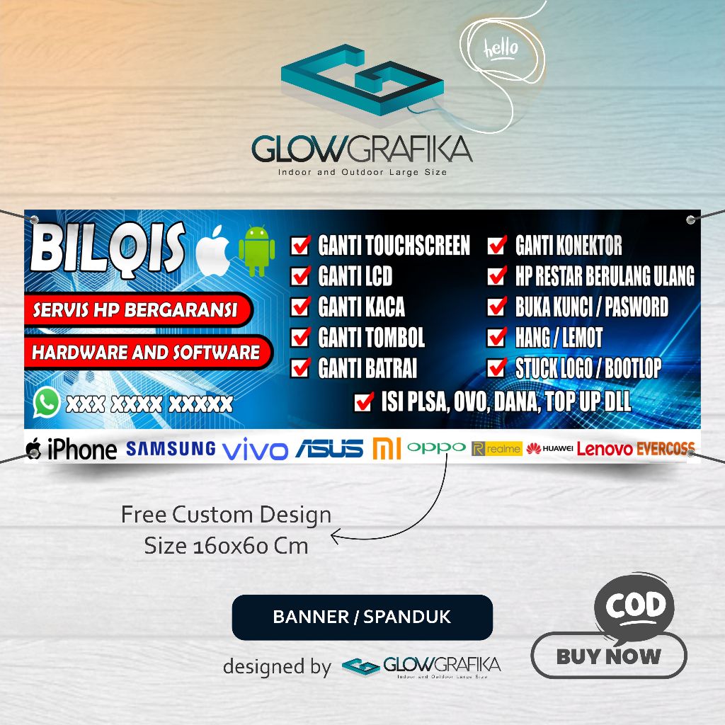 Jual Cetak Spsanduk Banner Service Hp | Shopee Indonesia