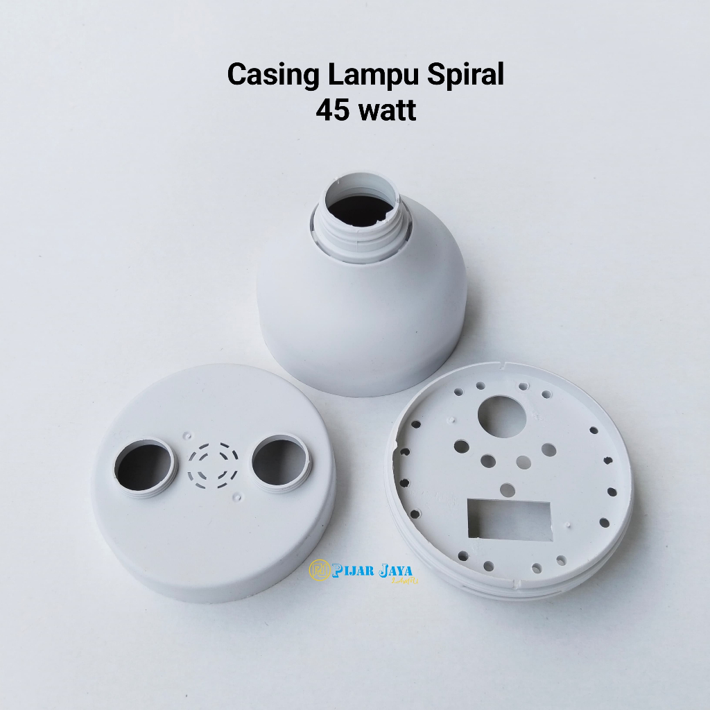 Jual Casing Lampu LHE Spiral 45 Watt Kap Kop Kesing Lampu Spiral 45W ...