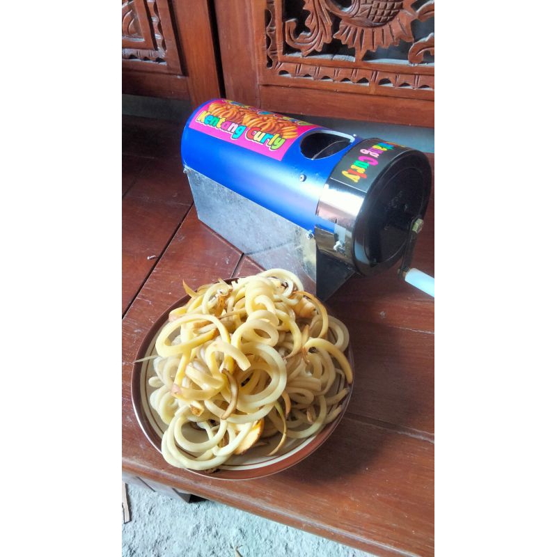 Jual MESIN KENTANG CURLY JUMBO TABUNG 4inchi | Shopee Indonesia