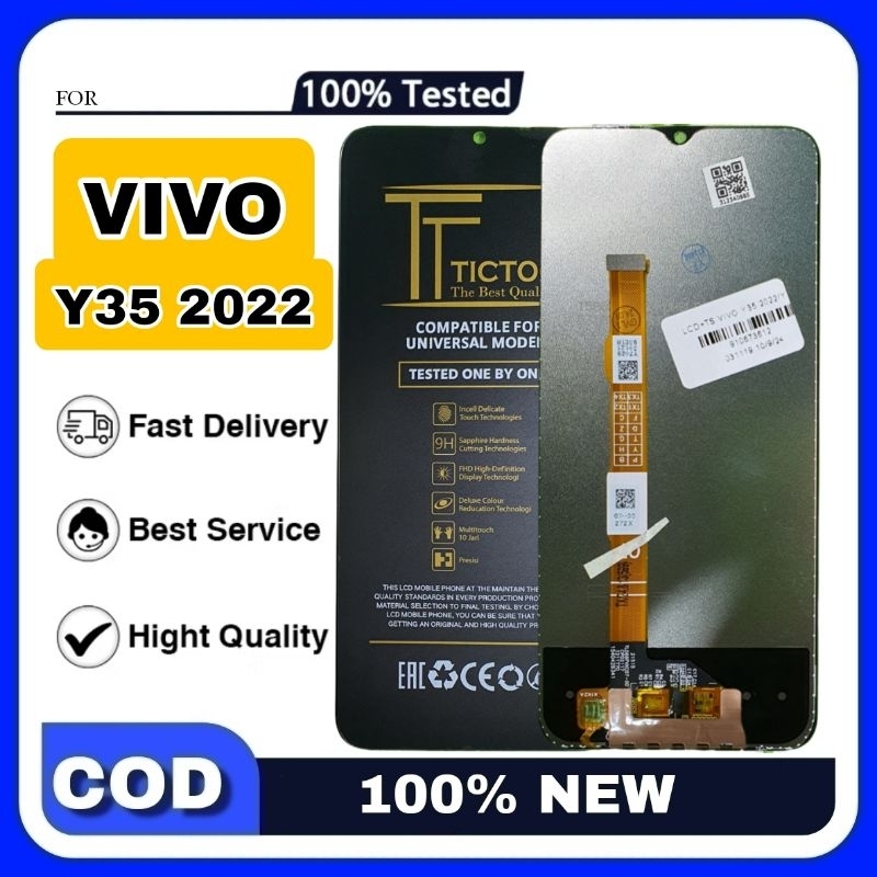Jual LCD TS TOUCHSCREEN VIVO Y35 2022 FULLSET | Shopee Indonesia
