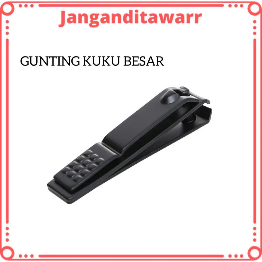 Jual Gunting Kuku Stainless Steel Gunting Kuku Hitam Besar Gunting Kuku ...