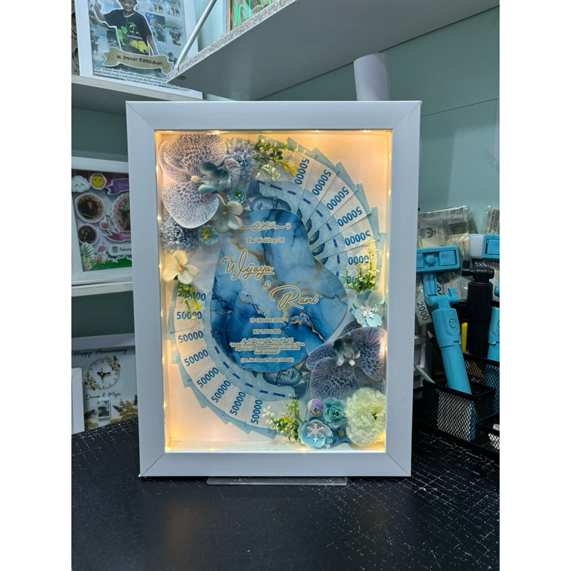 Jual mahar pernikahan tetes anggrek semi resin art elegan modern free ...