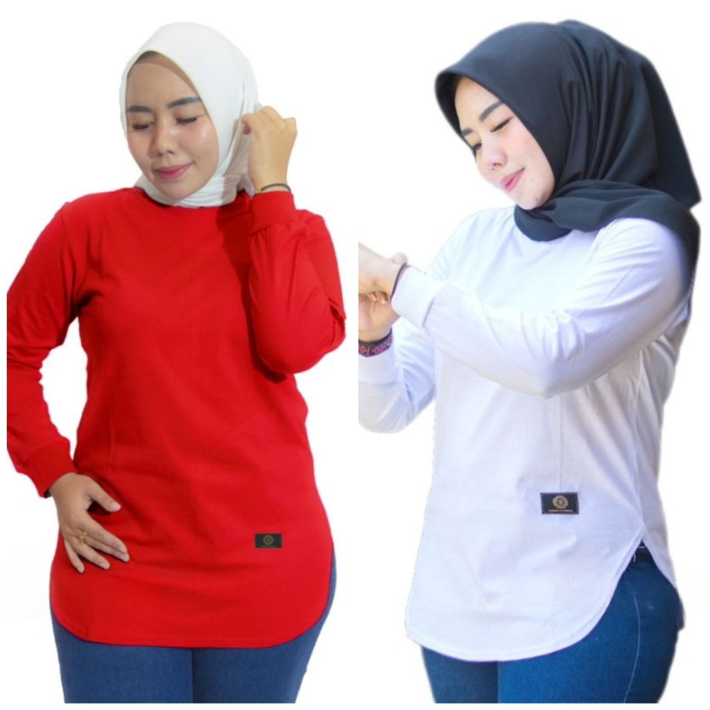 Jual ( MERAH - PUTIH ) Atasan Wanita 17 Agustus Kaos Polos Wanita ...