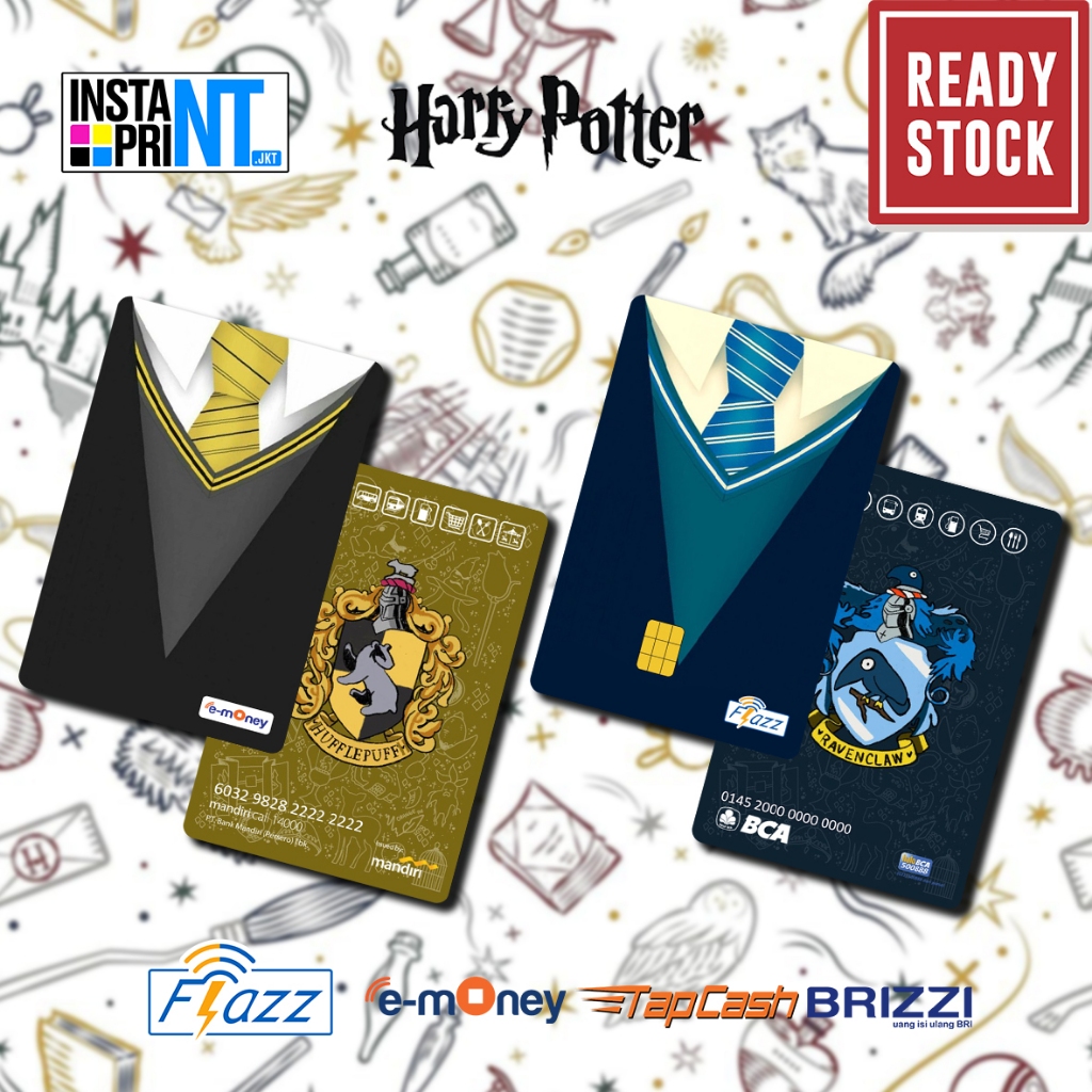 Jual Harry Potter Edition Emoney Mandiri Flazz BCA gen 2 Brizzi Tapcash ...
