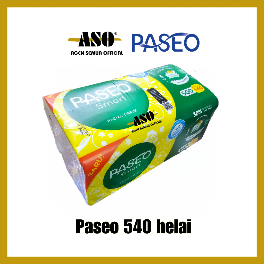 Jual Tisu Paseo Smart 540 helai paseo 250 Facial Tissue PROMO ...