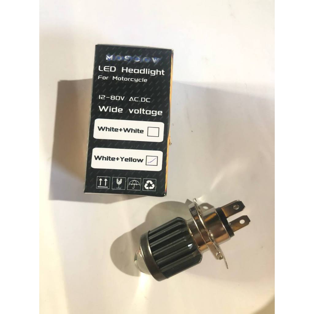 Jual LAMPU LED UTAMA MOTOR H4 LASER PUTIH PUTIH - PUTIH KUNING AC DC YAMAHA | Shopee Indonesia
