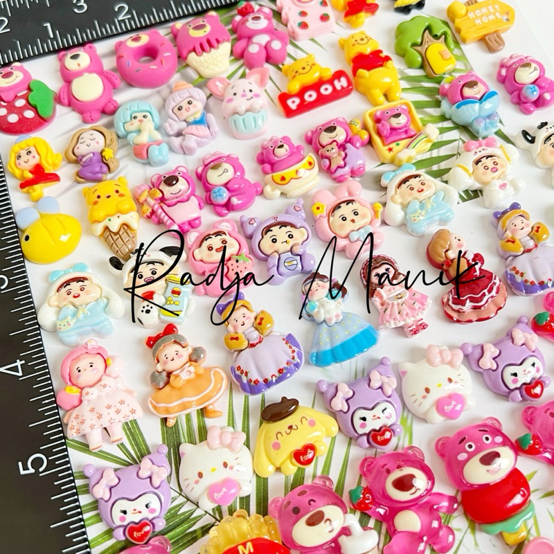 Jual Resin Clay Sanrio Kuromi Lotso Bunga Series (10pcs) | Shopee Indonesia