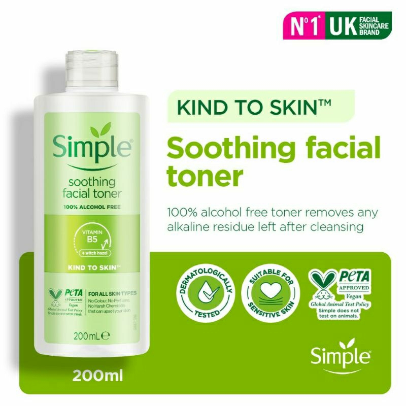 Jual Simple Kind To Skin (All Skin Type) Simple Shooting Facial Toner ...
