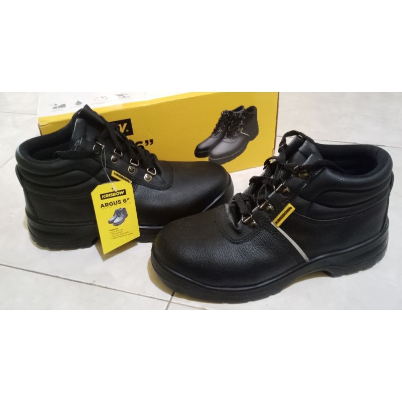 Jual sepatu safety krisbow argus 6/sepatu kerja/sepatu kantor | Shopee ...