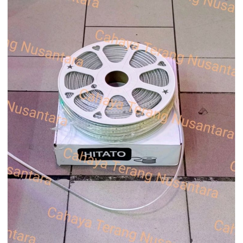 Jual Led strip outdoor sinar putih 100 meter/lampu selang led 100m ...