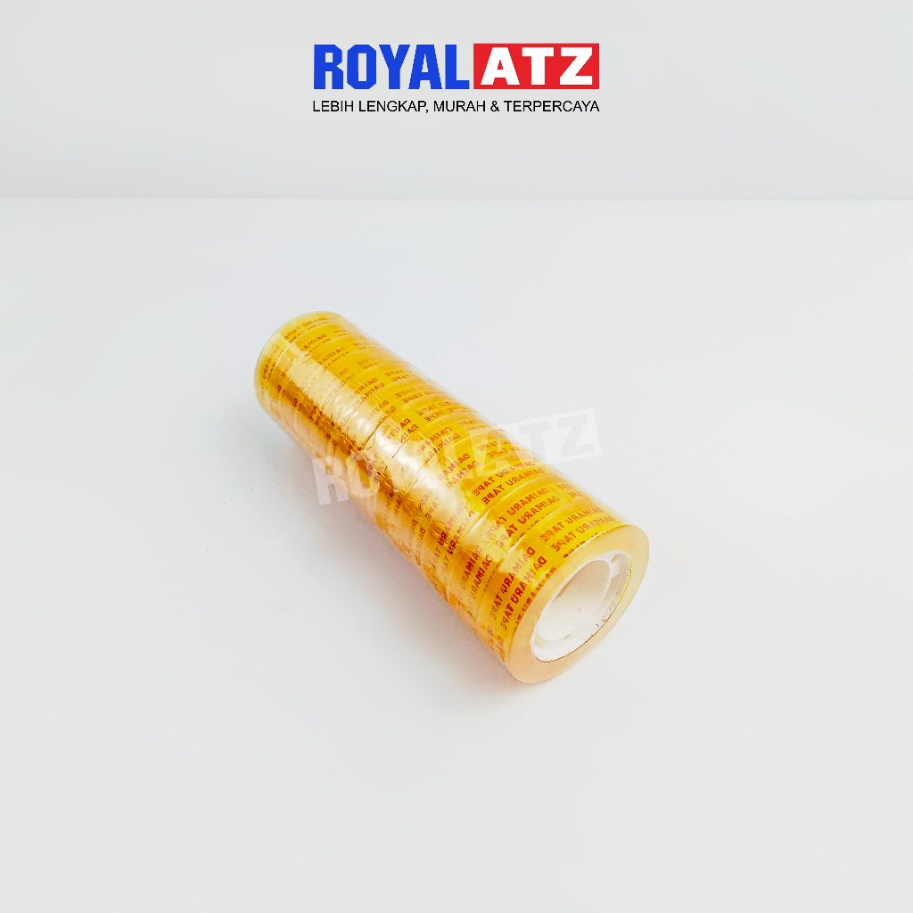 Jual Isolasi Bening / Selotip Daimaru Ukuran 12 Mm x 25 Yard Per Slop ...