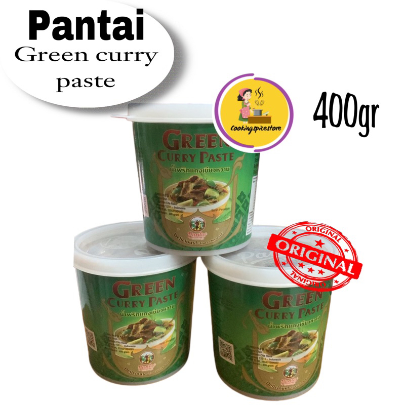 Jual Pantai green curry paste 400 gram - kari thailand (hijau) | Shopee ...