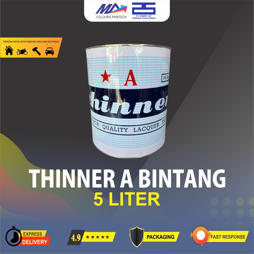 Jual THINER A (A BIASA) BINTANG TUNGGAL JAYA 5L / 5 LITER | Shopee Indonesia