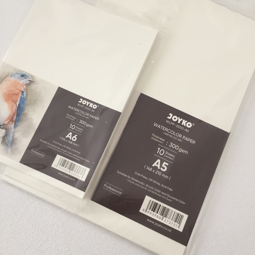 Jual Watercolor Paper 300gsm A5 A6 | Joyko WLPP-2500-A5 A6 | Shopee Indonesia