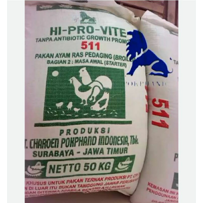 Jual 511 Pakan Ayam Pakan Anakan Ayam Pedaging Starter 15kg | Shopee ...