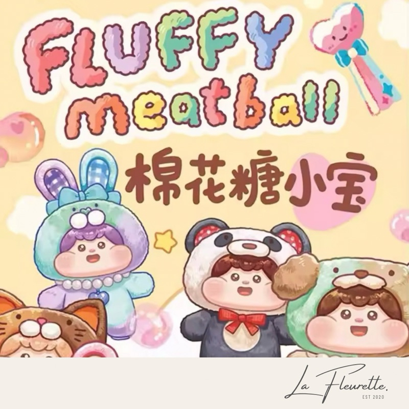 Jual (Ready Stock Original Handcarry) Fluffy Meatball Blind Box ...