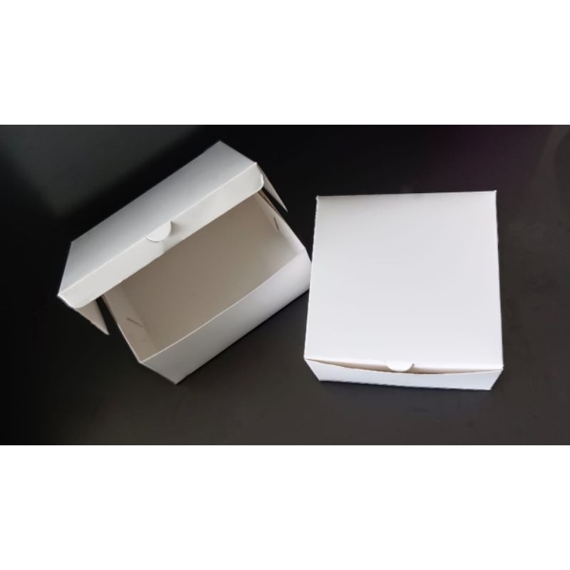 Jual IVORY SNACK BOX / BOX MAKANAN PUTIH POLOS | Shopee Indonesia
